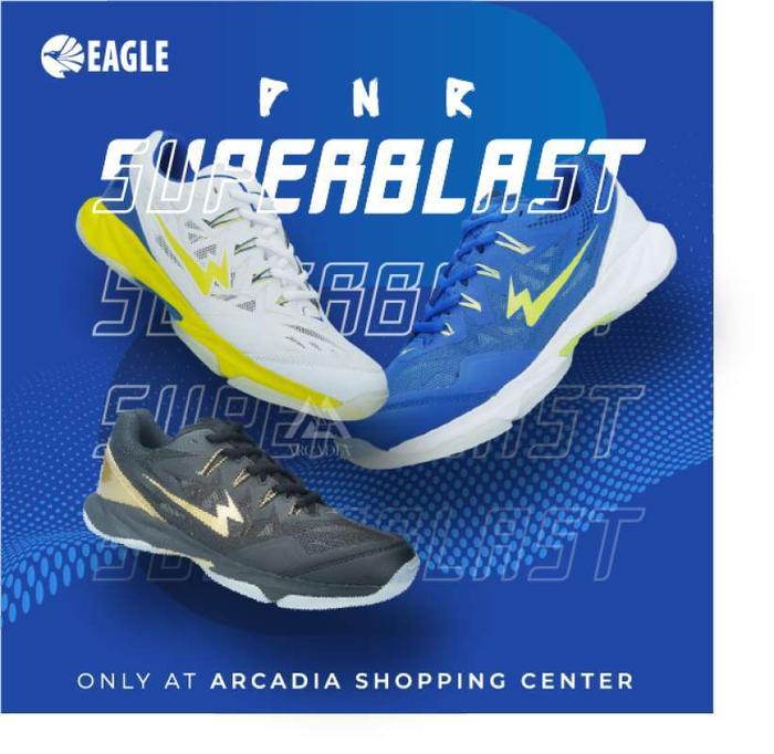 Jual EAGLE PNR SUPERBLAST SEPATU BADMINTON UNISEX BULUTANGKIS * - PUTIH ...