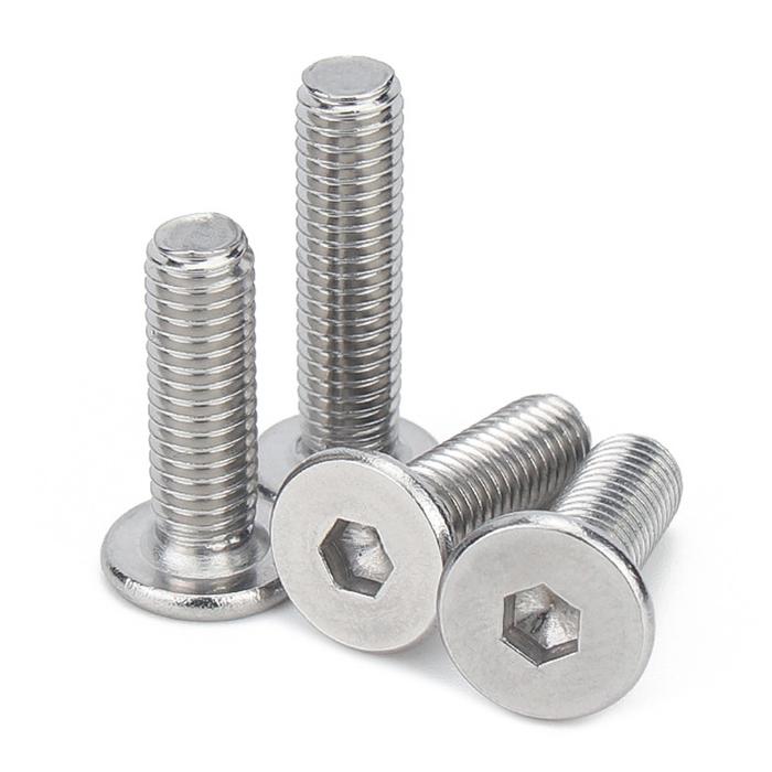 Jual 100pcs/lot Ultra Thin Super Flat Wafer Head Screw Bolt M1.6 M2 M2.5 M3 M4 M5 M6 M8 304 ...