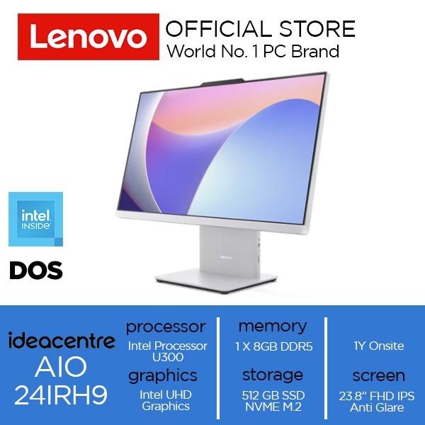 Jual Lenovo IdeaCentre AIO 24IRH9 Intel Processor U300 8GB 512GB DOS ...