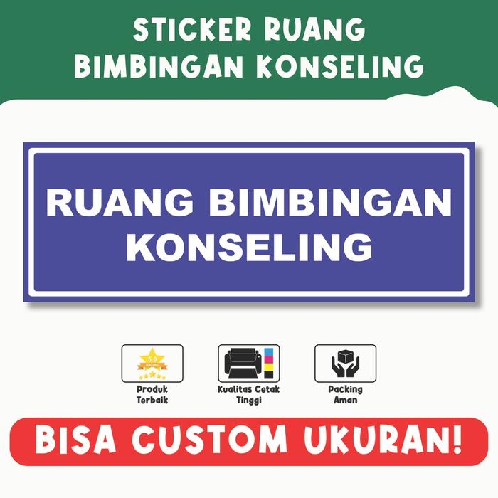 Jual Sticker Ruangan Sekolah – Penanda Ruang Guru, Kepala Sekolah ...
