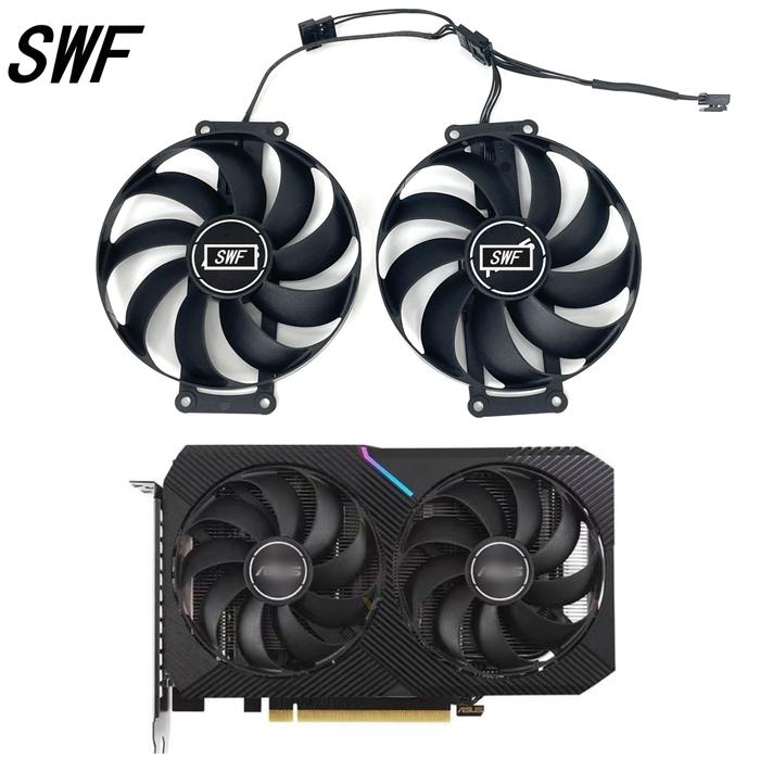 Jual New 90mm 6Pin CF9010U12D T129215SU Cooling Fan For ASUS DUAL RTX ...