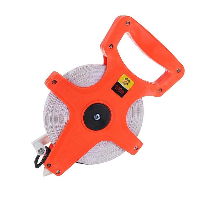 Jual 100 Meters Long Open Reel Measure Tape Metric Scale Measuring ...
