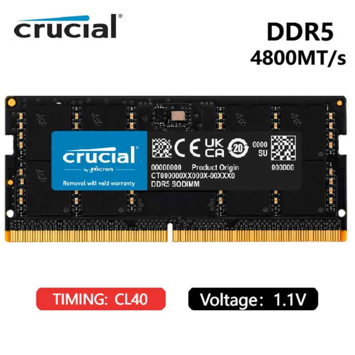 Jual Crucial Memory DDR5 4800 5600 MT/s MHz 16GB 24GB 32GB 48GB Laptop ...