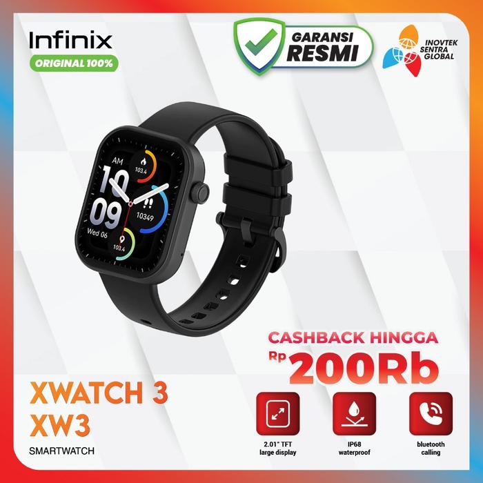 Promo Infinix Smart Watch 3 XW3 | Smartwatch Bluetooth Call | 2.01" HD ...