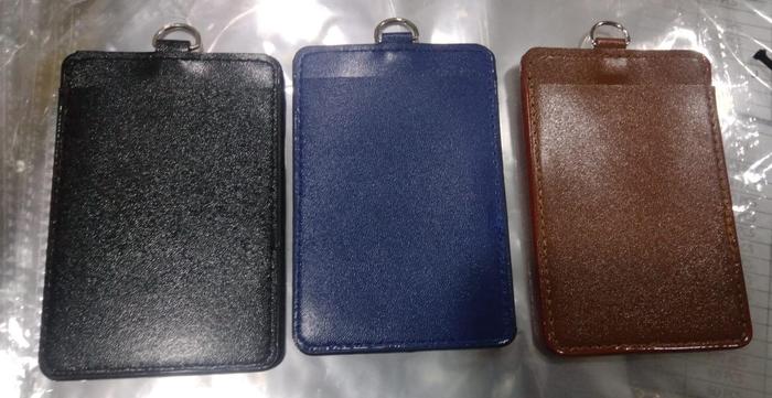 Jual Card Holder Kulit + RingD / Tempat ID Card Holder / Frame Name Tag ...