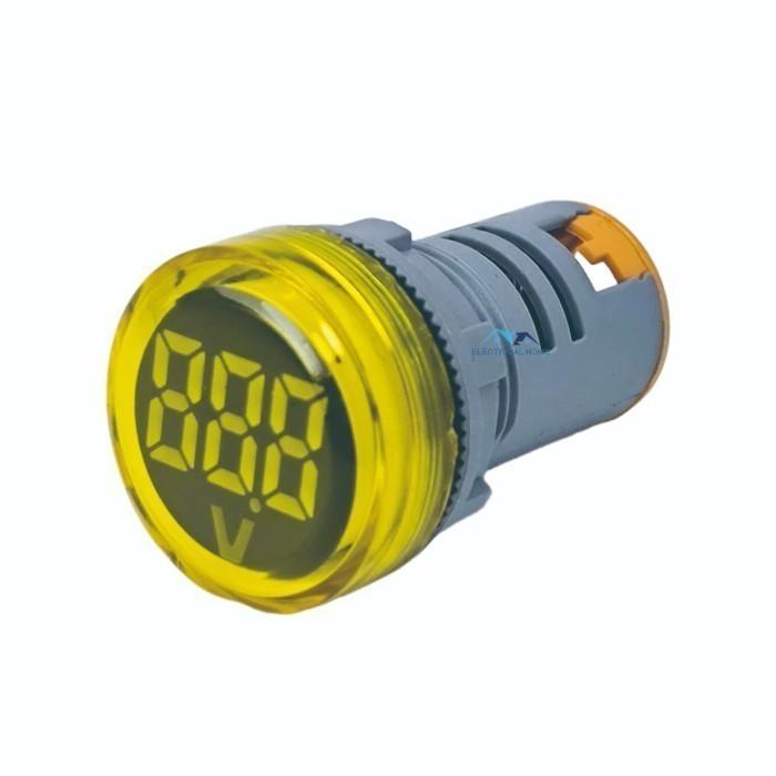 Jual Pilot Lamp LED with VOLT METER 22mm BULAT - Merah - Kota Surabaya ...