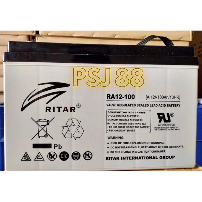 Jual UPS Aki Baterai Ritar Power RA12-100 12V 100Ah VRLA SLA AGM High Premium Quality - UPS APC ...