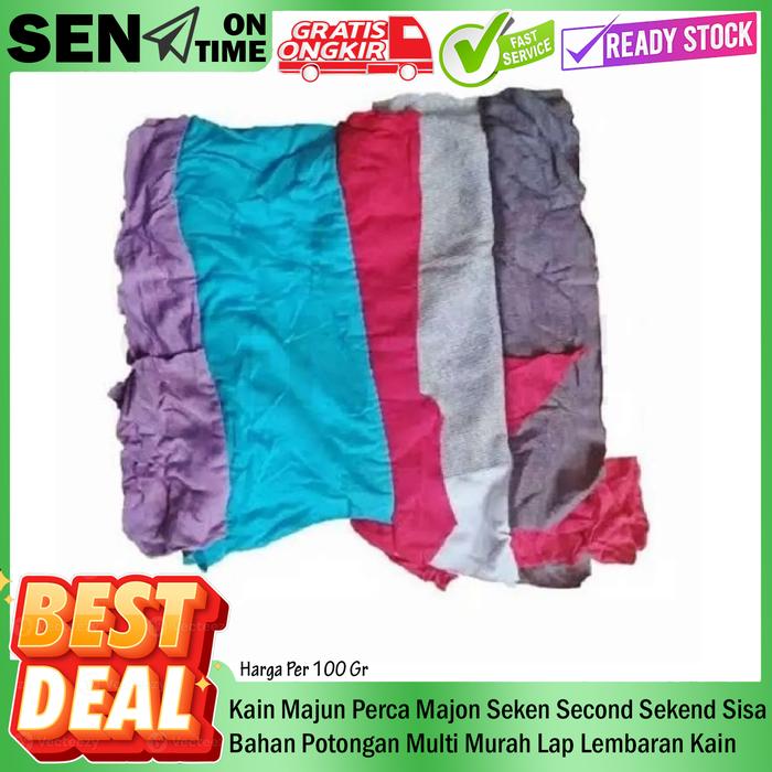 Jual Kain Majun Perca Majon Seken Second Sekend Multi Murah Lap ...
