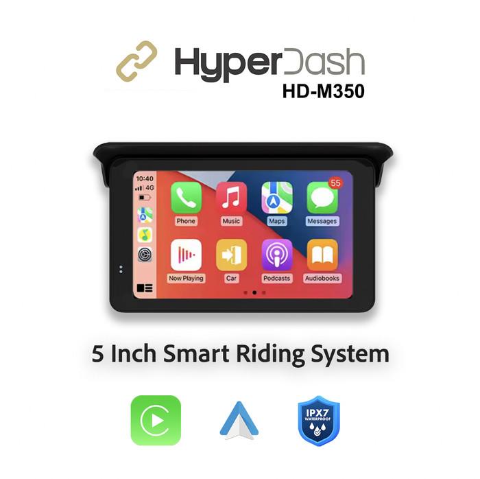 Jual Hyperdash M350 - 5" Smart Riding System - GPS Motorcycle Wireless Carplay Android Auto ...