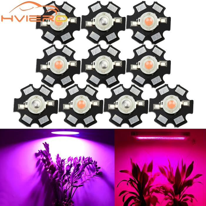 Jual 10X 20mm 3V 3W Led High Power Chip Light Bead White Red Blue Green ...