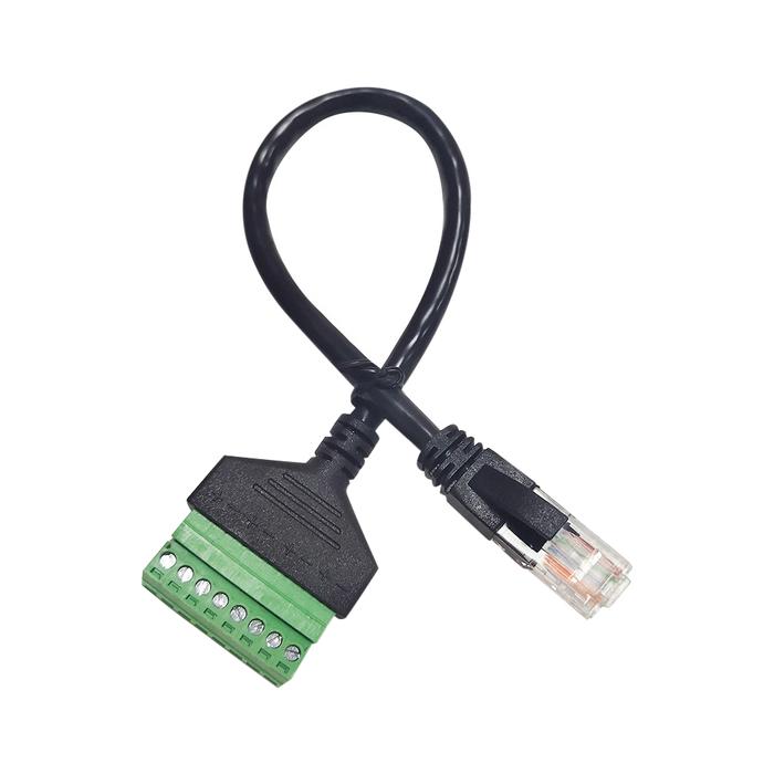 Jual RJ45 Ethernet Male To 8 Pin Screw Block Terminal Solderless Panel ...
