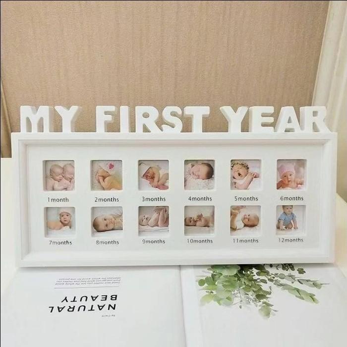 Jual Bingkai Frame foto bayi My first year baby 1 bulan sampai 12 bulan ...