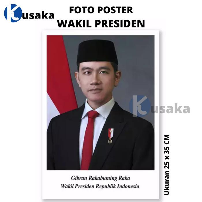 Jual Foto Poster Gambar Presiden Dan Wakil Presiden Republik Indonesia ...