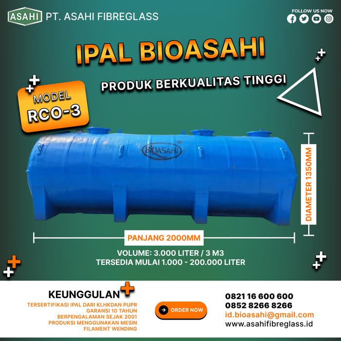 Jual Pabrik STP Biotech - Harga STP Biotech Cap. 3000 liter - instalasi ...