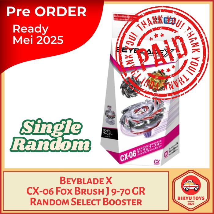 Jual Beyblade X CX-06 Fox Brush J Jaggy Ratchet 9-70 Bit GR Gear Rush 0 ...