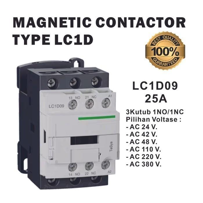 Jual KONTAKTOR CONTACTOR LC1D09M7 - AC 220V - Kota Surabaya - losstric ...