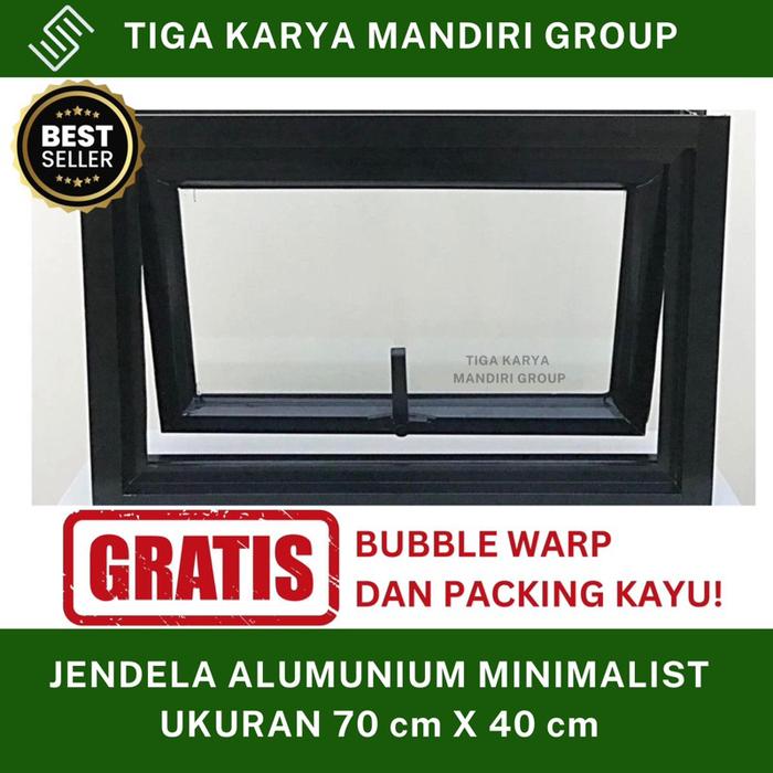 Jual Jendela Alumunium - 70x40 cm Aluminium Window Minimalis Bisa ...