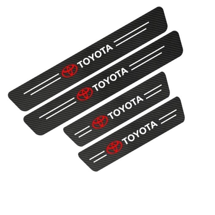 Promo 4pcs Stiker Mobil 3d Carbon Fiber/Strip Sill Guard Karet Untuk ...