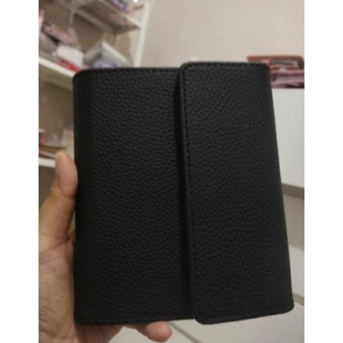 Jual A7 Trifold Binder Import Pebble Leather New - Black - Jakarta ...
