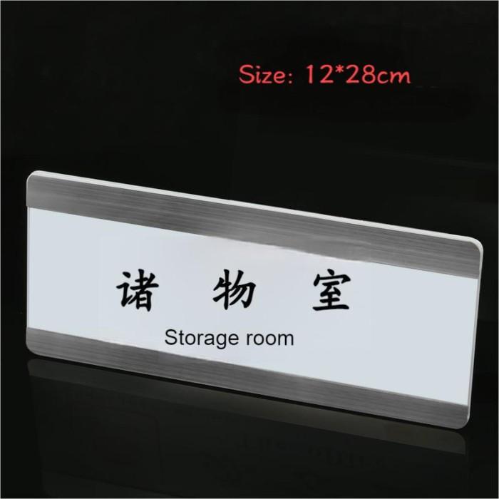 Jual Name Plate Holder Papan Nama Ruangan Sliding Papan Nama Sliding ...