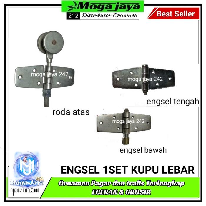 Promo engsel pintu garasi 1 set lokal mirip handerson wina dexon - kupu ...