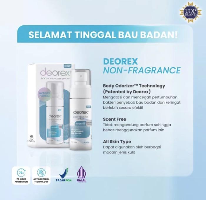 Promo Deorex Body Odorizer Spray All Varian ORIGINAL 100% - Mengurangi ...
