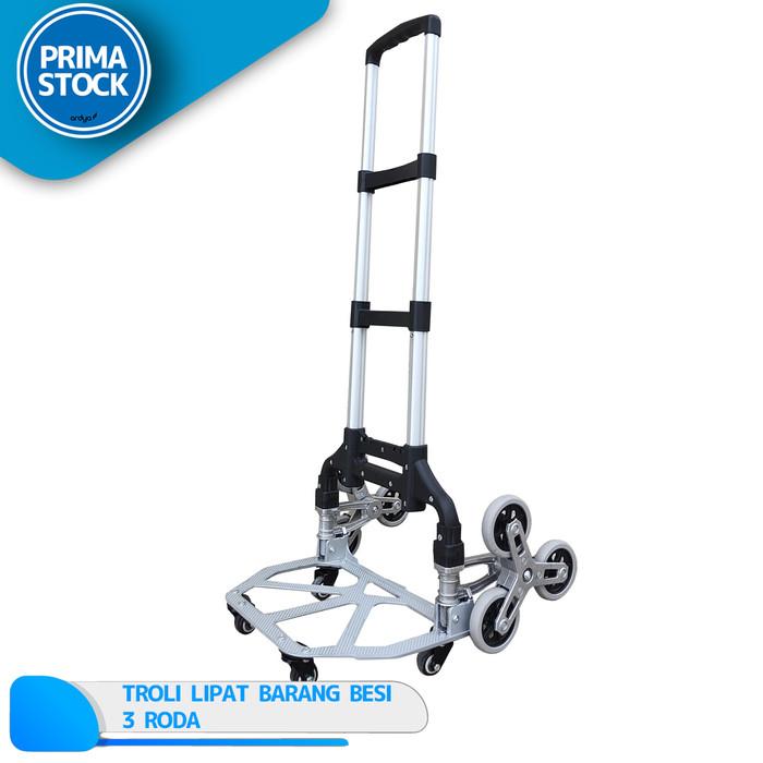 Jual TROLI BARANG BERAT LIPAT HEAVY DUTY KUAT GALON 2 6 10 RODA NAIK ...