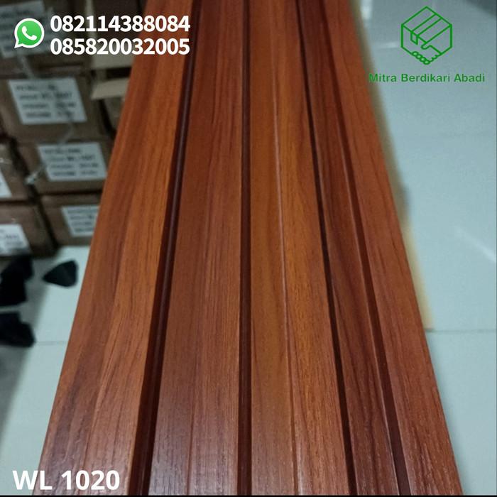 Jual Siap kirim WPC Wall Panel Dinding 3 Meter Kayu Merah - Panjang 1 m ...