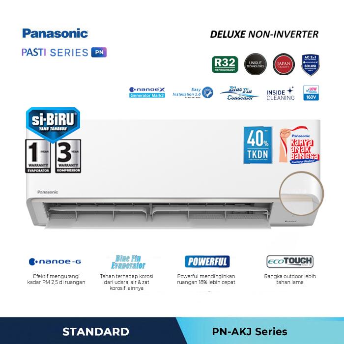 Jual AC PANASONIC CS/CU-PN18AKJ AC Split Deluxe Standard Si-BiRu Nanoe ...