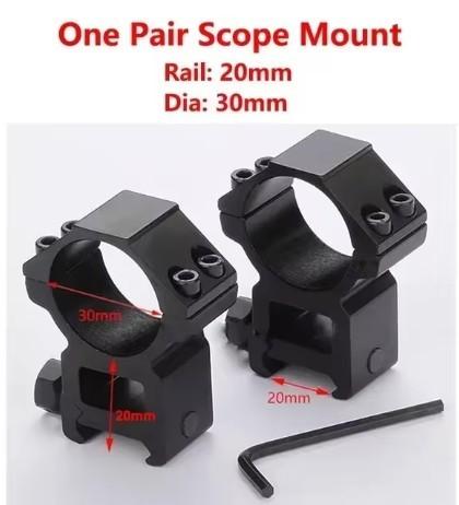 Jual OD 25mm Rail 11mm/20mm Aneka Mounting Teleskop Impor / Mounting ...