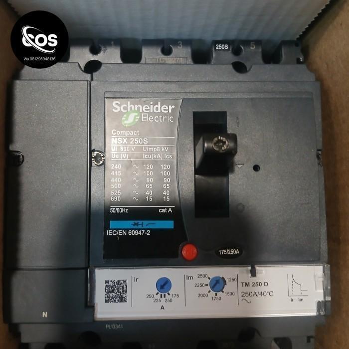 Jual MCCB SCHNEIDER COMPACT NSX250S 4P 100KA 200A TM200D NEW ORIGINAL ...