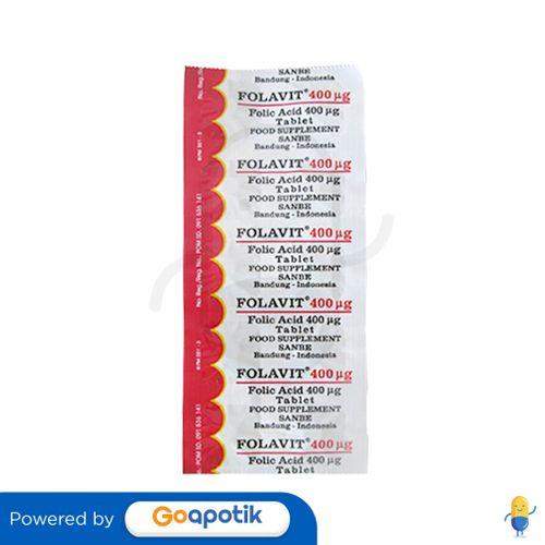 Jual FOLAVIT 400 MCG STRIP 10 TABLET - Jakarta Barat - Apotek Taman ...