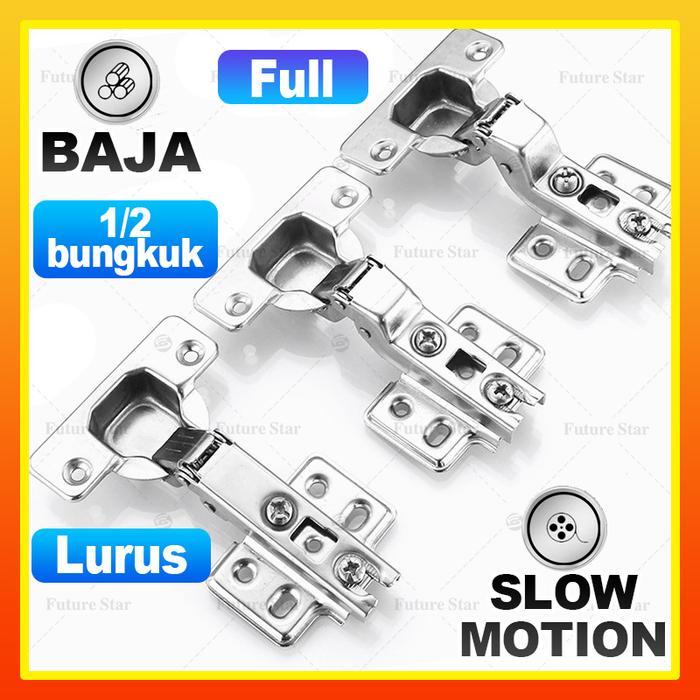 Jual Engsel Sendok Slow Motion Hidrolik / Engsel Lemari Kecil / Soft ...