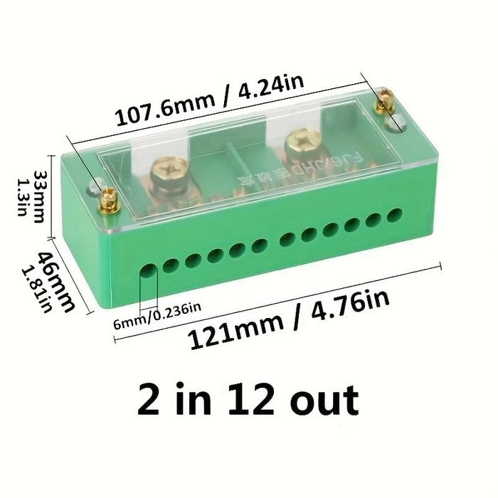 Jual Box Sambungan Kabel Listrik 2-In-8/12-Out Terminal Junction Box ...