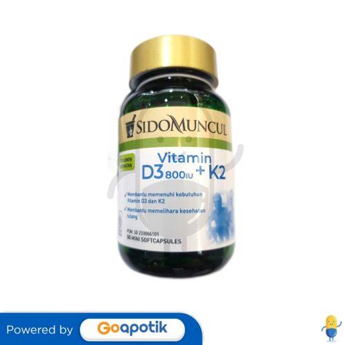 Jual SIDOMUNCUL VITAMIN D3 800 IU + K2 BOTOL 50 KAPSUL - Kota Bandung - Apotek Apollo Bandung By ...