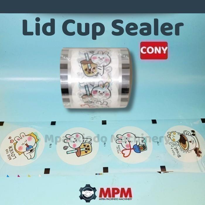 Jual Seal Cup Motif Polos Kartun Plastik Lid Cup Sealer Thank You ...