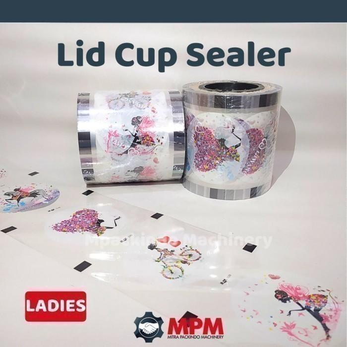 Jual Plastik Lid Sealer Cup Daun Teh Polos Kartun Lucu / Plastic Seal ...