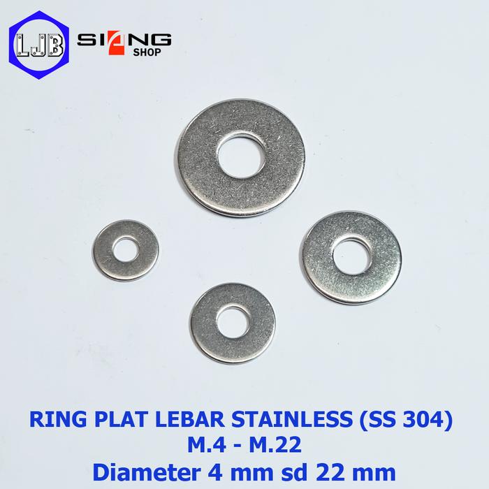Jual Ring Plat Lebar Stainless 304 - M5 (5mm) - Kota Surakarta ...