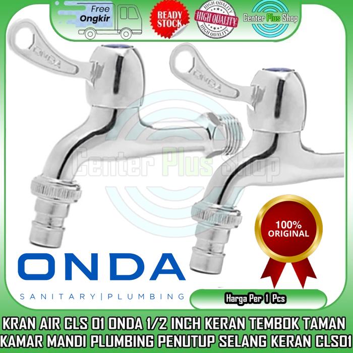 Jual Kran Air ½ Inch Brand Onda Cls 01 Keran Tembok Taman Kamar Mandi ...