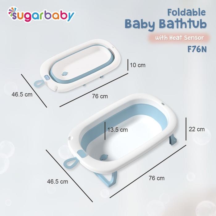 Promo Sugarbaby Foldable Baby Bathtub Dengan Sensor Panas | Bak Mandi ...