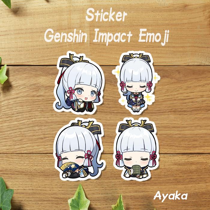 Jual Stiker Genshin Impact Emoji Sticker Vinyl / Sticker Set Genshin ...