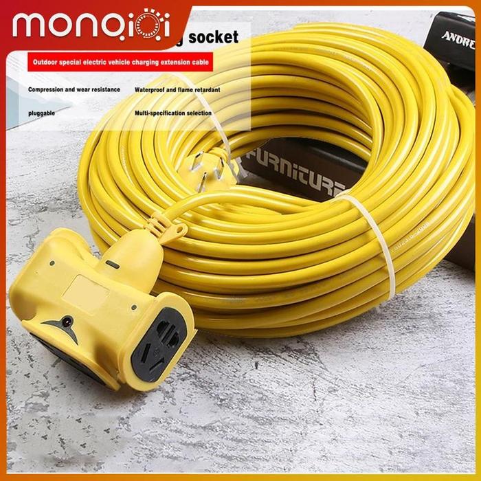 Promo Kumparan listrik 10M/20M/30M dengan soket dan steker, kawat tebal ...