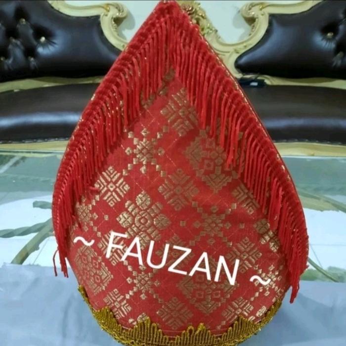 Jual Topi Ulos Adat Batak Dewasa // Topi Adat Batak - MERAH, ALLSIZE ...