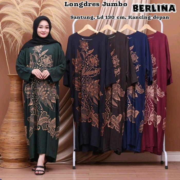 Jual Daster Ibu Ibu Tebal dan Adem Jumbo LD 130cm Lengan Panjang Cantik ...