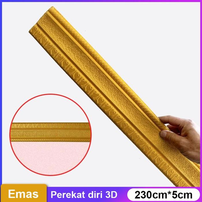 Promo WALL BORDER LIST (LEBAR 5 CM) WALL BORDER FOAM 3D /WALLPAPER LIST ...