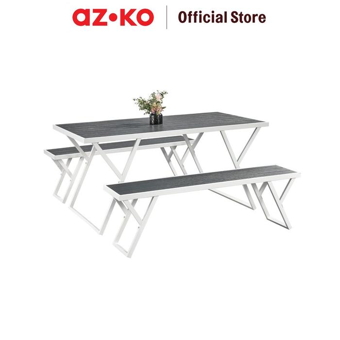 Promo AZKO Soleil Set Meja & Bangku Taman Kursi Dan Meja Taman Foldable ...
