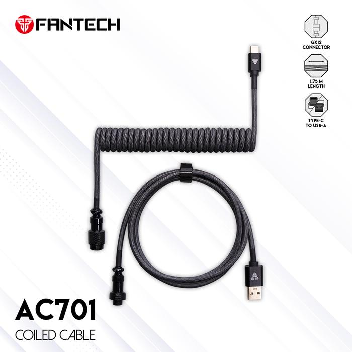 Jual Fantech Coiled Cable Type C Aviator AC701 Kabel Keyboard ...
