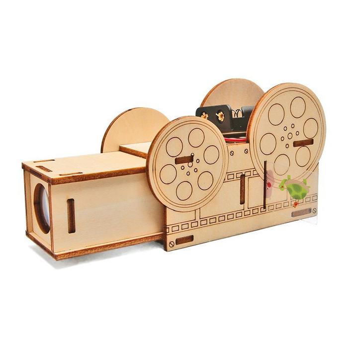 Promo DIY Rakitan Puzzle Kayu Science Hand Generator Electric Power ...