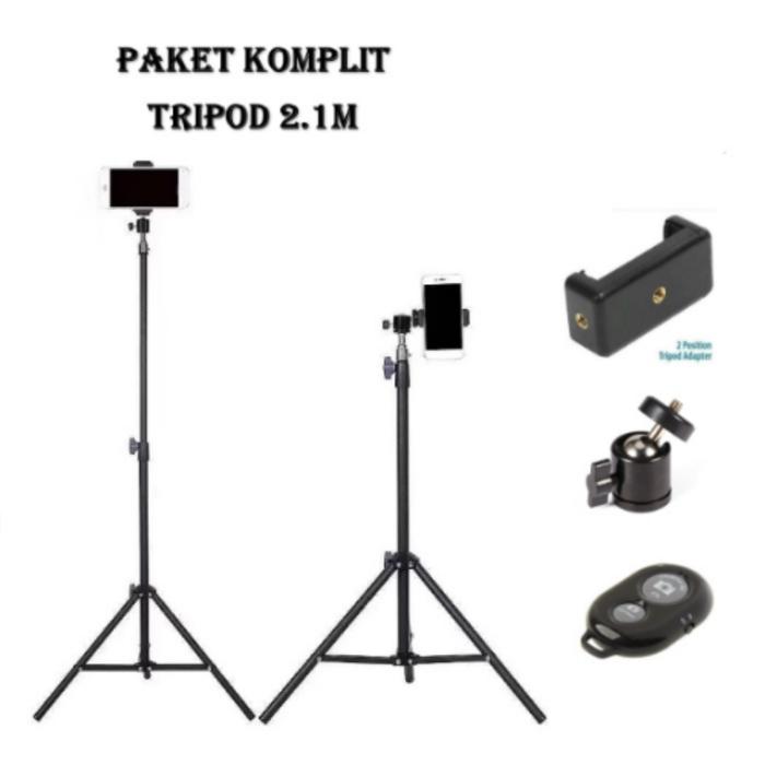 Jual TRIPOD HP / TRIPOD 2 METER / TRIPOD 2.1 METER / 2.1M 2,1M Holder ...