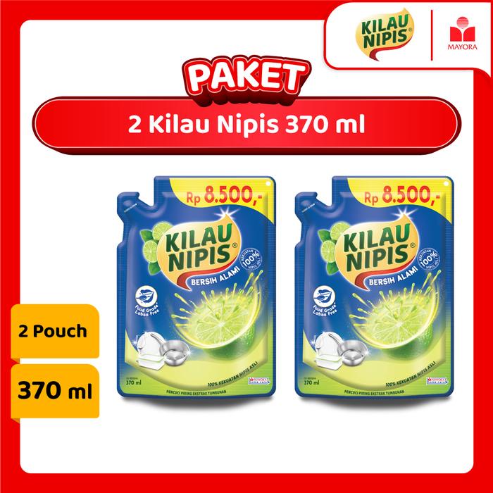 Promo Paket 2 Pouch Kilau Nipis 370 ml (Sabun Pencuci Piring) - Jakarta ...